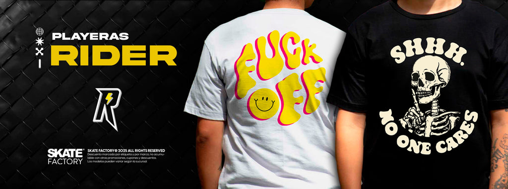 PLAYERAS RIDER'S – Skate Factory
