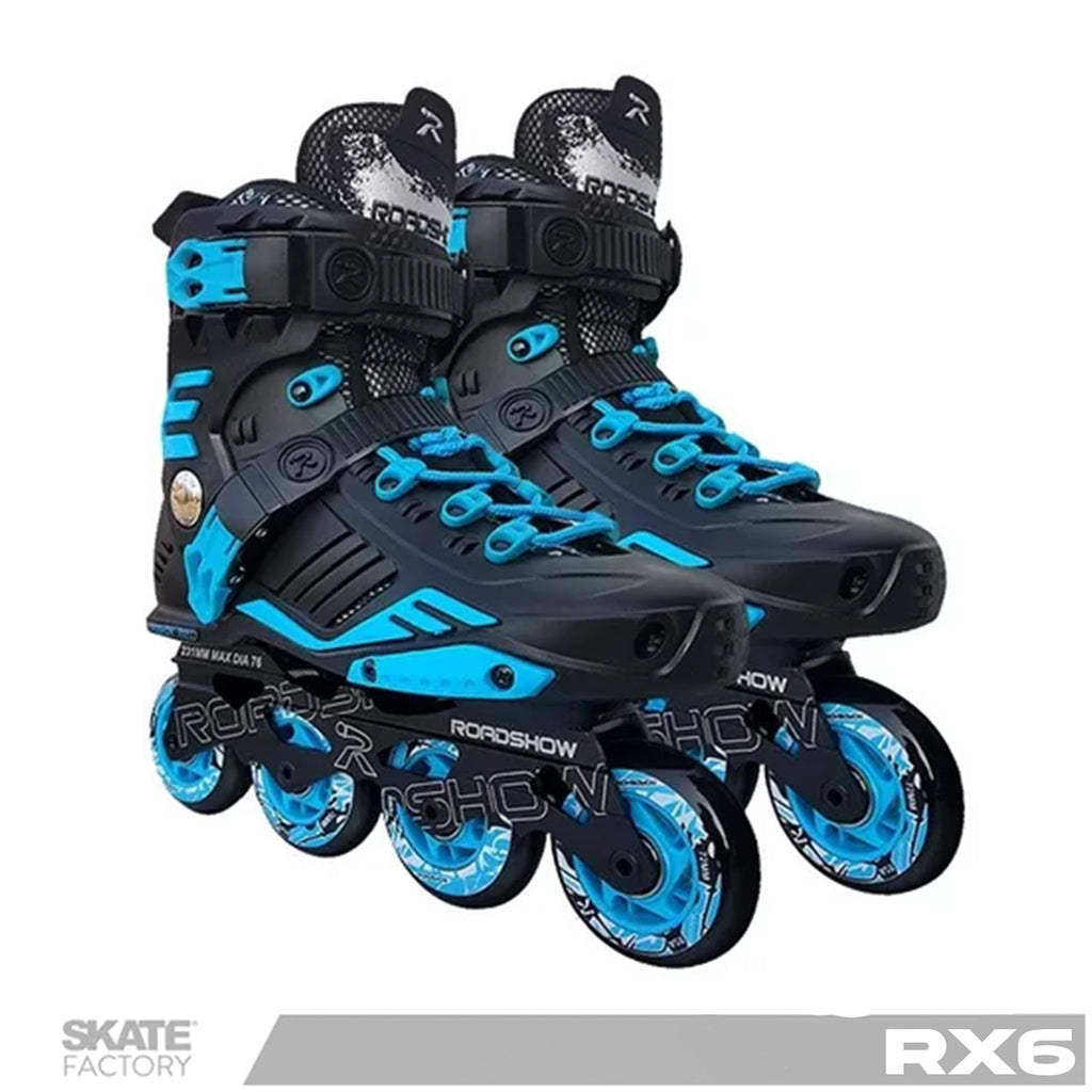 ROADSHOW FREESKATE PATINES EN LINEA CABALLERO NEGRO AZUL – Skate Factory